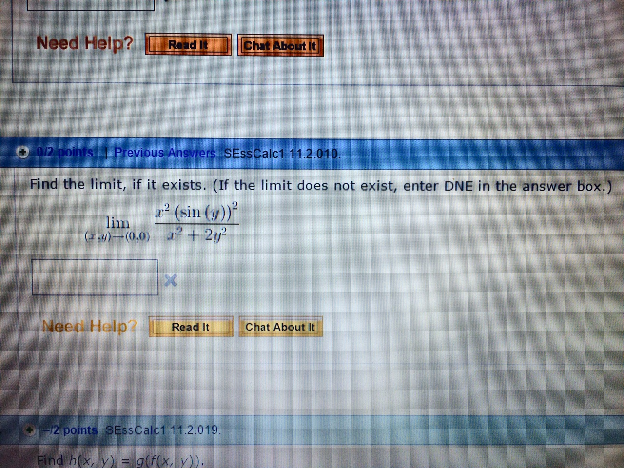 Solved Find the limit, if it exists. (If the limit does not | Chegg.com