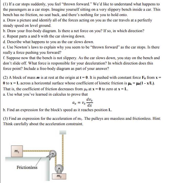 Solved Physics Force Problem. I would like to double check | Chegg.com