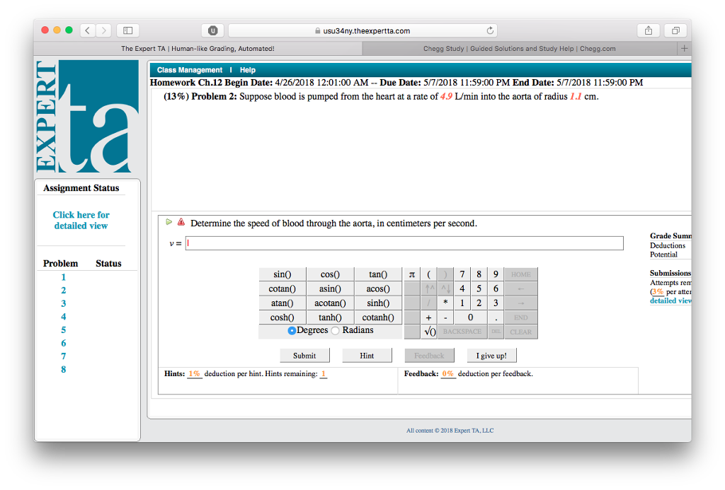 Solved: Usu34ny.theexpertta.com The Expert TA | Human-like... | Chegg.com
