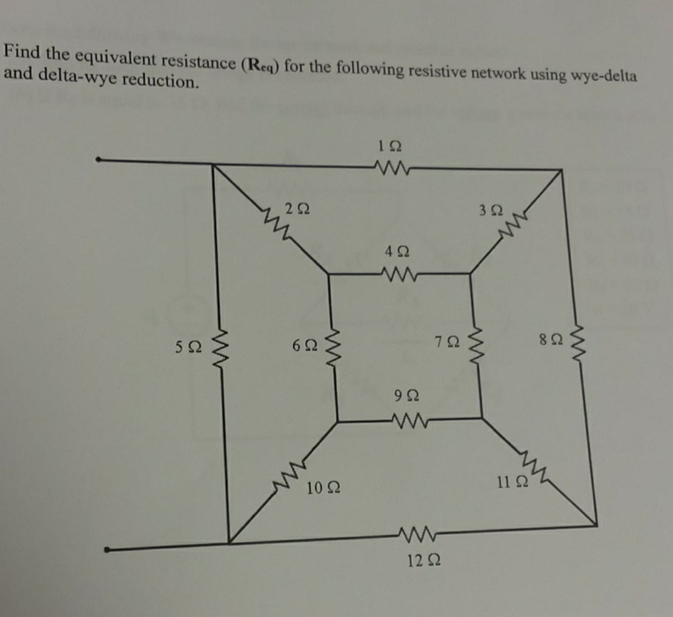 Solved Find the equivalent resistance (Req) for the | Chegg.com