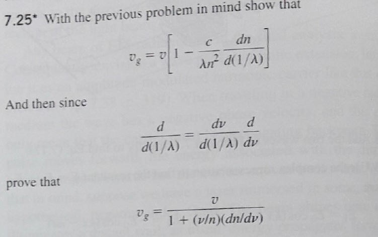 Solved 7.25 With the previous problem in mind show that dn | Chegg.com