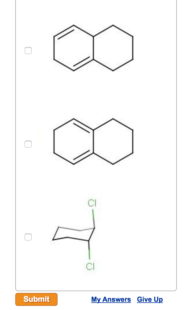Solved Determine the optically active compounds Choose the | Chegg.com