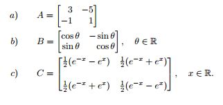 Solved Find the inverses of the following matrices if they | Chegg.com