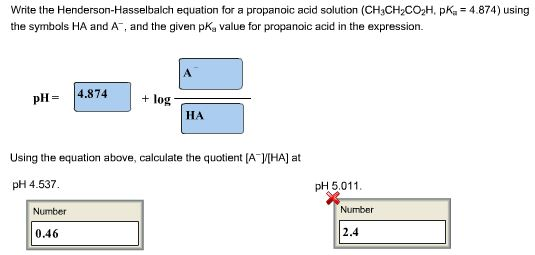 Solved Write the Henderson-Hasselbalch equation for a | Chegg.com