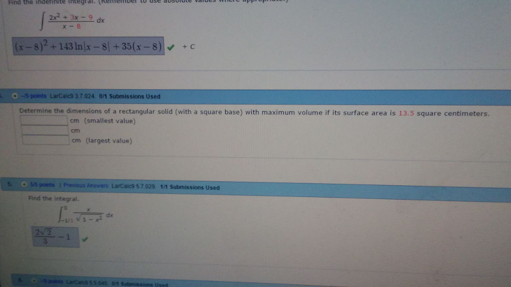Solved Determine the dimensions of a rectangular solid (with | Chegg.com