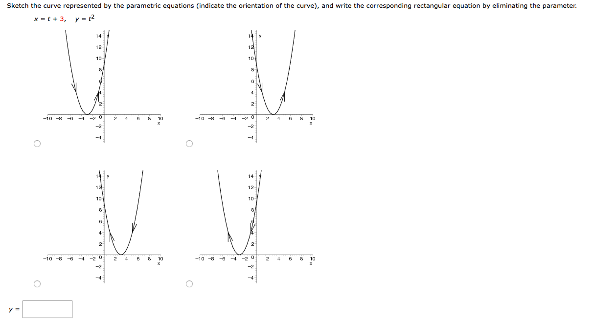 Solved Sketch The Curve Represented By The Parametric