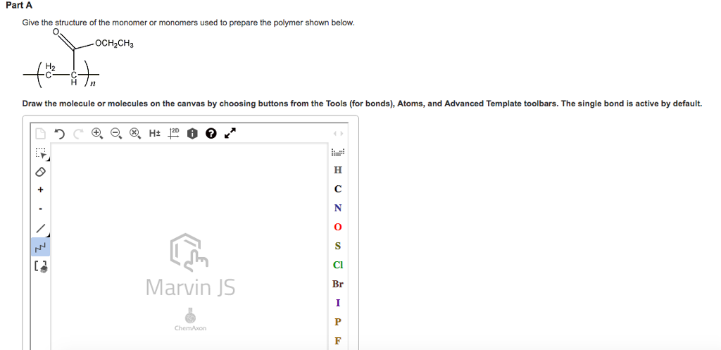 Solved Give the structure of the monomer or monomers used to | Chegg.com