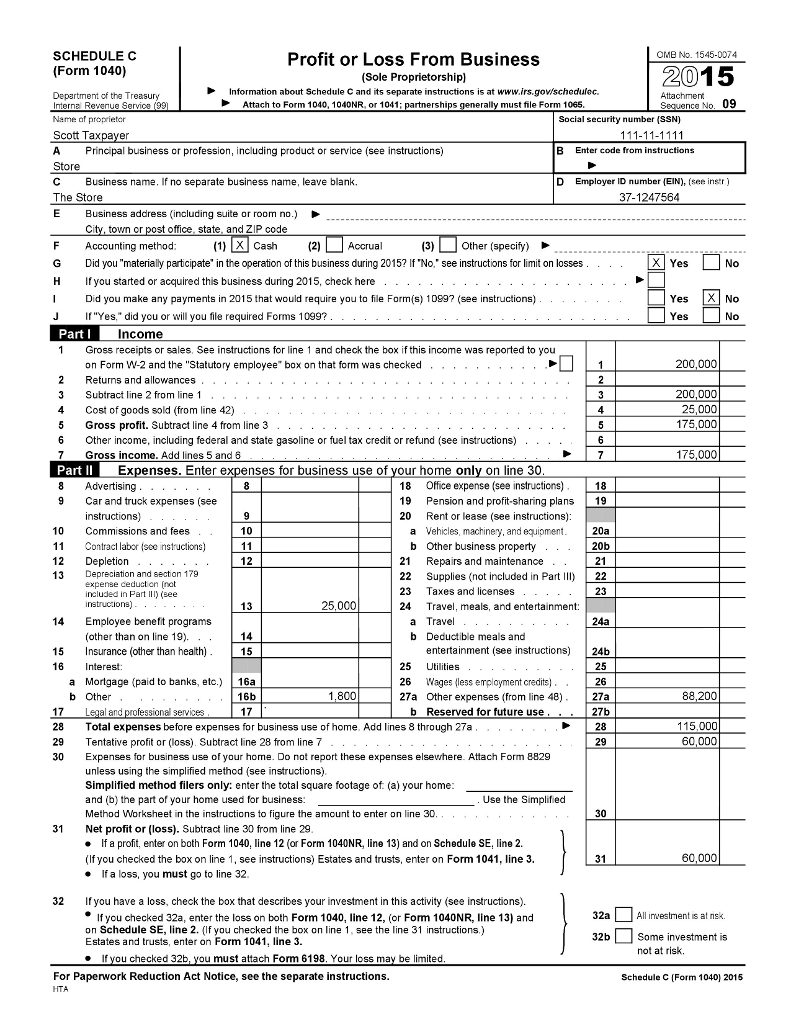 Departrertof the Treasury-imemal Revenue Servic U.S. | Chegg.com