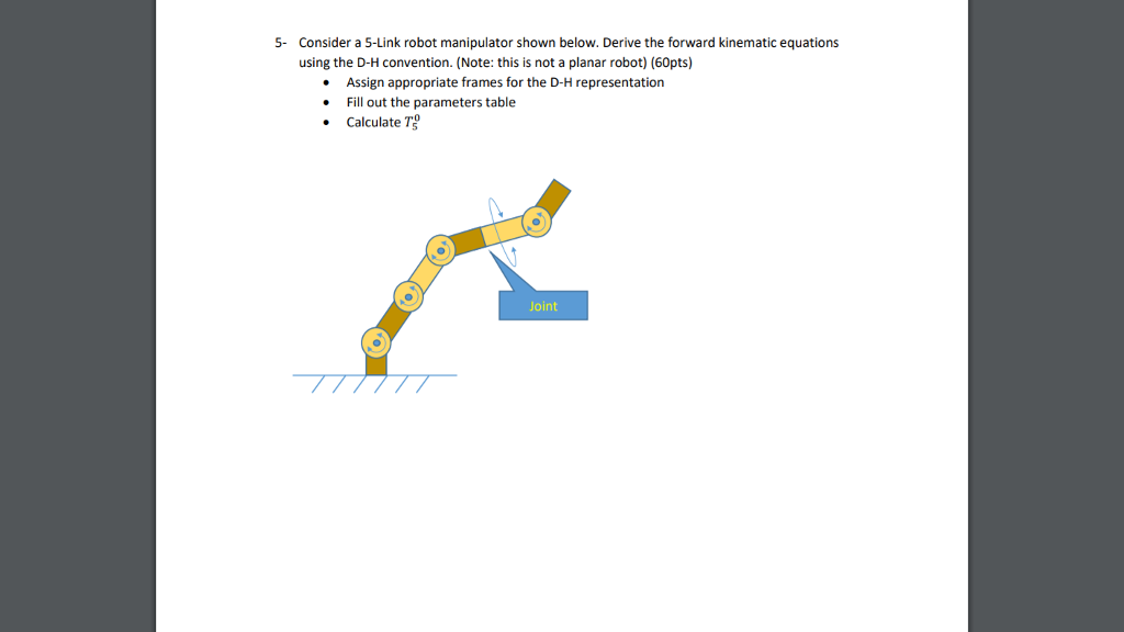 1. Considering the ROBOT image attached...Use | Chegg.com