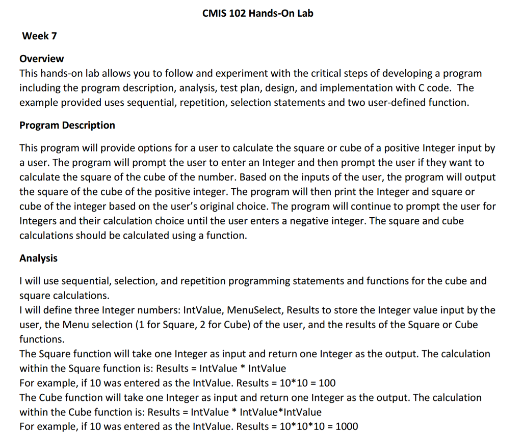 Solved CMIS 102 Hands-on Lab Week 7 Overview This hands-on | Chegg.com