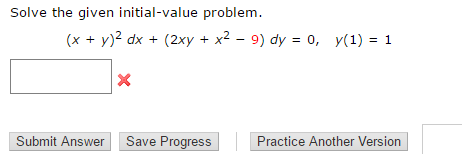 Solved Solve the given initial-value problem. (x + y)^2 dx | Chegg.com