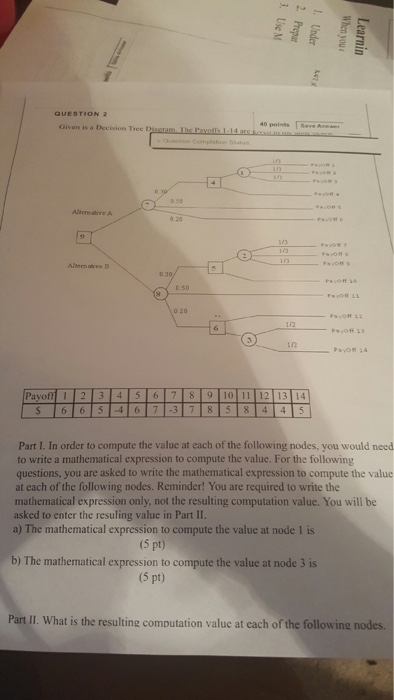 Solved In order to compute the value at each of the | Chegg.com