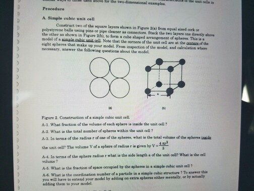 Solved examples, Procedure A. Simple cubie unit eel | Chegg.com