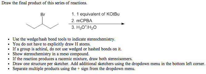 Solved Draw the final product of this series of reactions. | Chegg.com