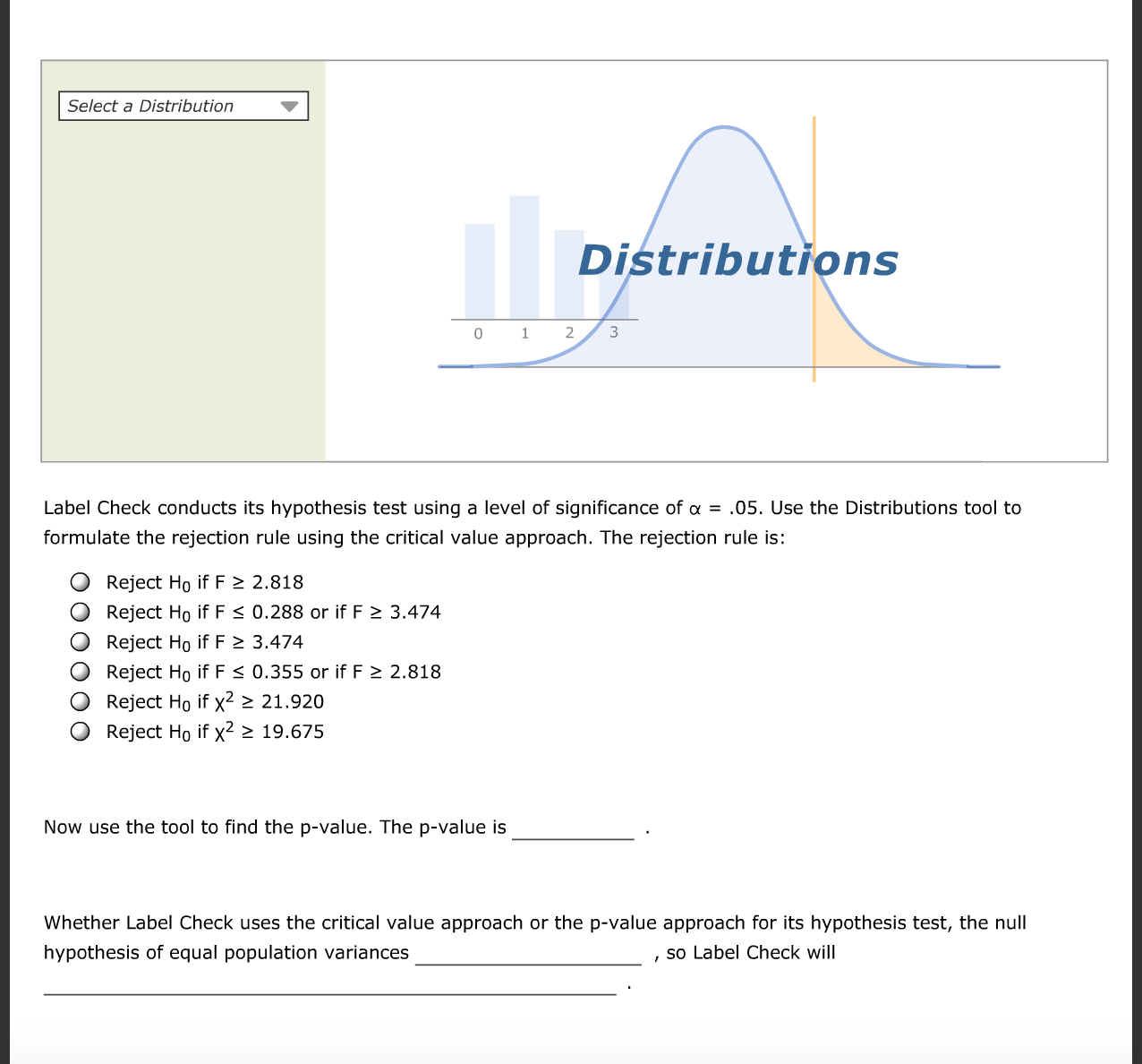 Solved Hypothesis Testing About Two Population Variances