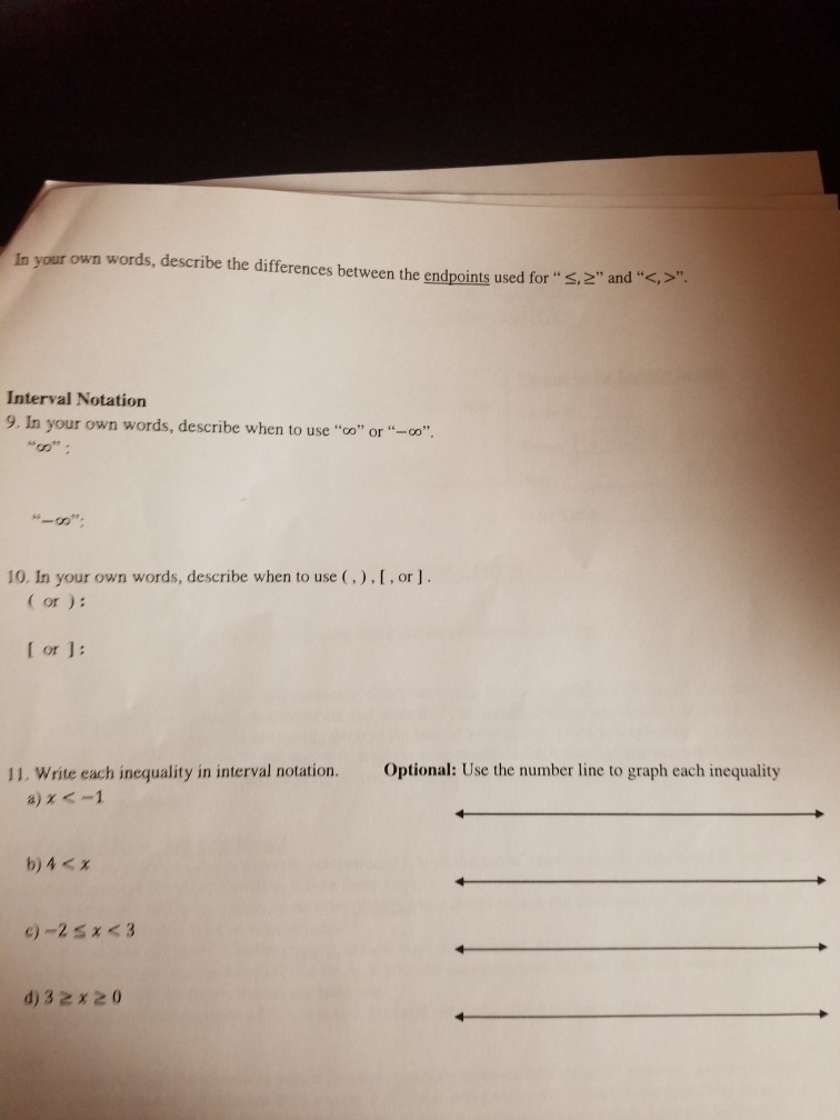 Solved intermediate algebra-solving linear inequalities and | Chegg.com