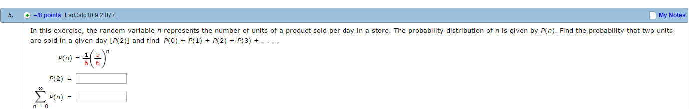 Solved In this exercise, the random variable n represents | Chegg.com