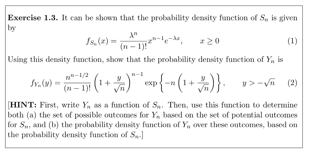 Exercise 1 1 The Central Limit Theorem Tells Us That