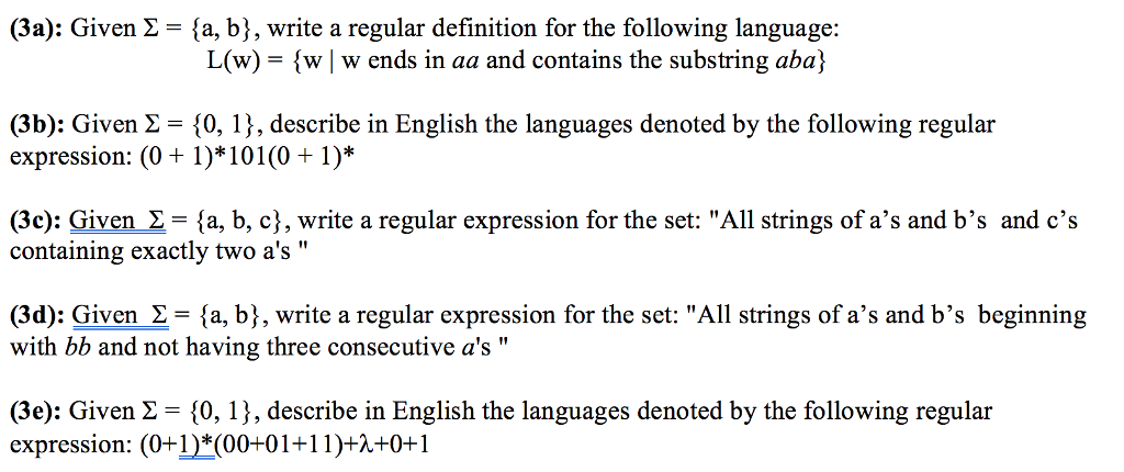 Solved Given Sigma = {a, b}, write a regular definition for | Chegg.com