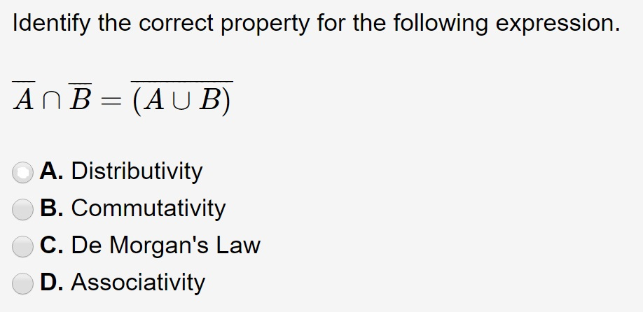 Solved Identify the correct property for the following | Chegg.com