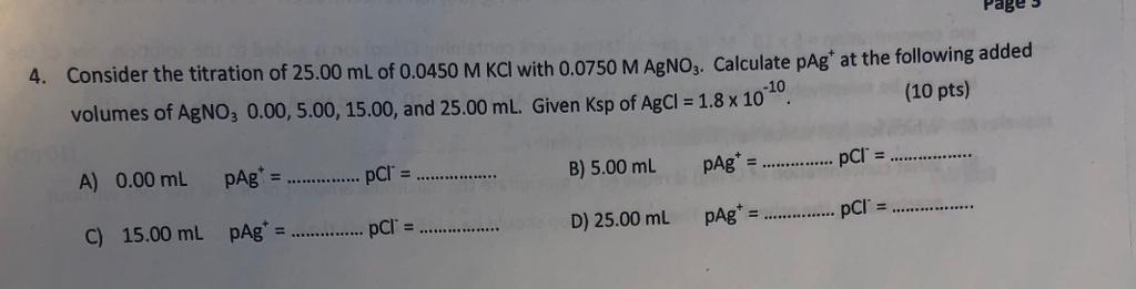 Solved PageS Consider the titration of 25.00 mL of 0.0450 M | Chegg.com