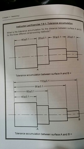 Solved What is the tolerance accumulation for the distance | Chegg.com