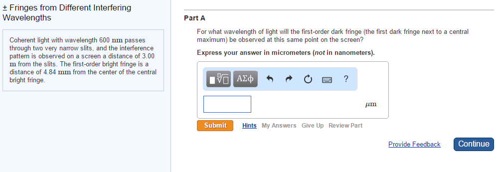 Solved Coherent light with wavelength 600 DID passes through | Chegg.com