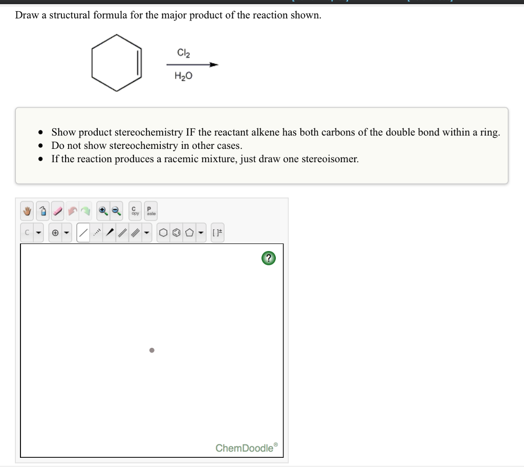 Solved Draw a structural formula for the intermediate in the | Chegg.com