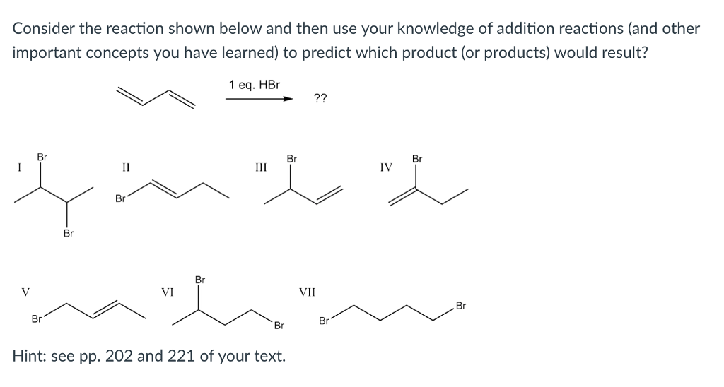 Solved Consider the reaction shown below and then use your | Chegg.com