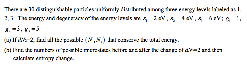 There are 30 distinguishable particles uniformly | Chegg.com