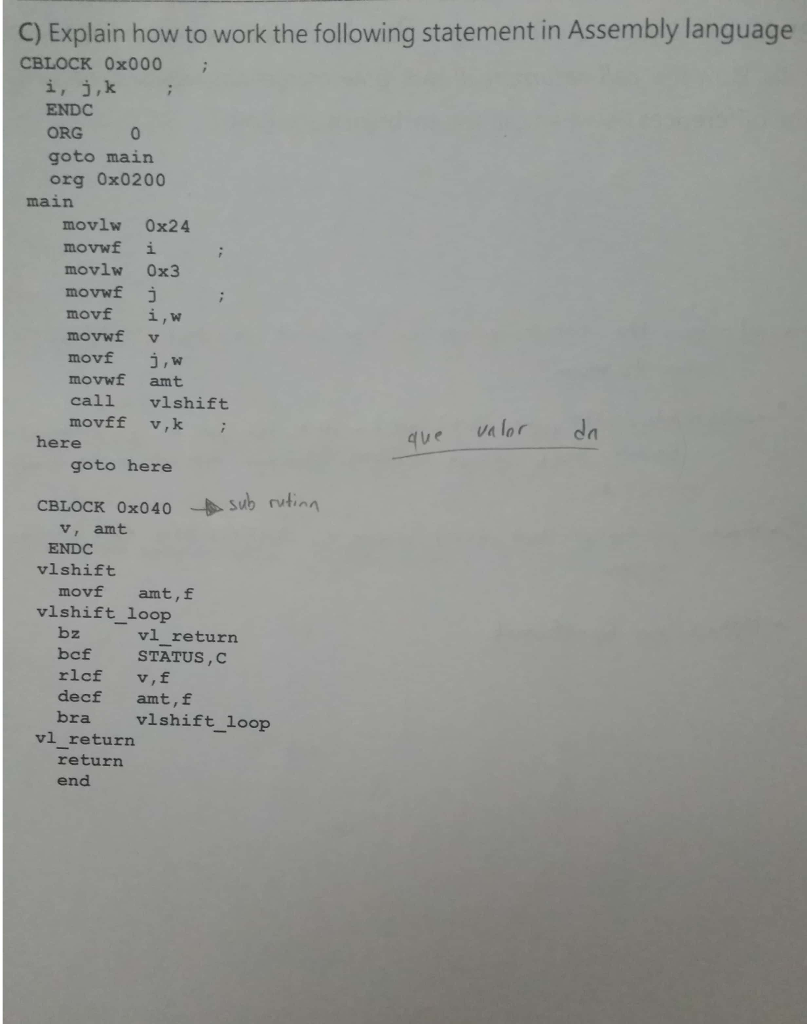 Solved C) Explain how to work the following statement in | Chegg.com