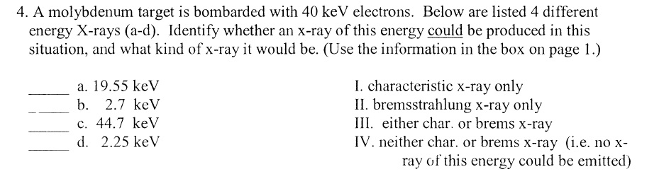 Solved Binding energies for shells in tungsten, molybdenum, | Chegg.com