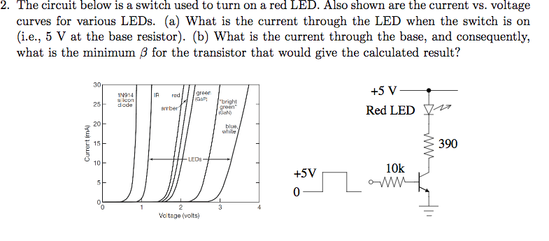 Solved 2. The circuit below is a switch used to turn on a | Chegg.com