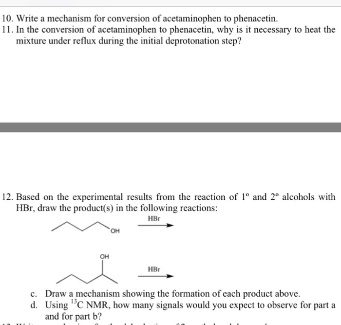 Solved Write a mechanism for conversion of acetaminophen to | Chegg.com