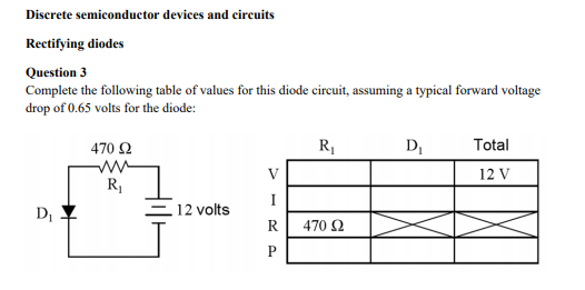 Solved Discrete semiconductor devices and circuits | Chegg.com