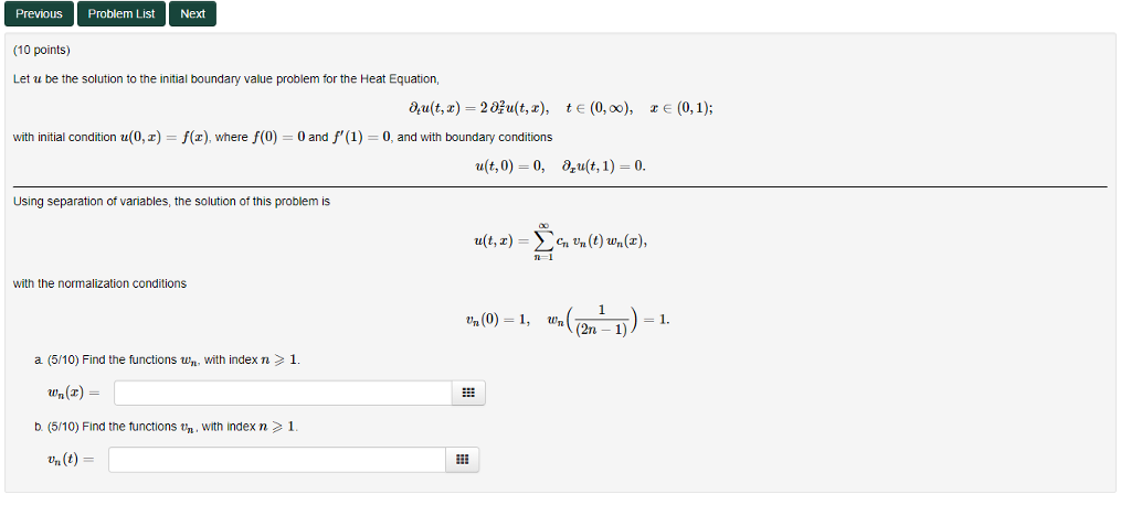 Solved Previous Problem Listnext 10 Points Let U Be The