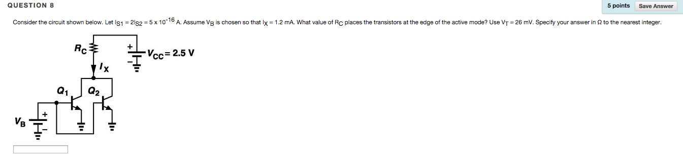 Solved Consider the circuit shown below. Let lS1 = 2 lS2 = 5 | Chegg.com