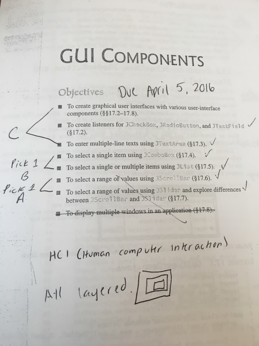 Solved create a graphical user interface with various | Chegg.com