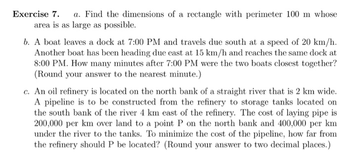 Solved Find the dimensions of a rectangle with perimeter 100 | Chegg.com