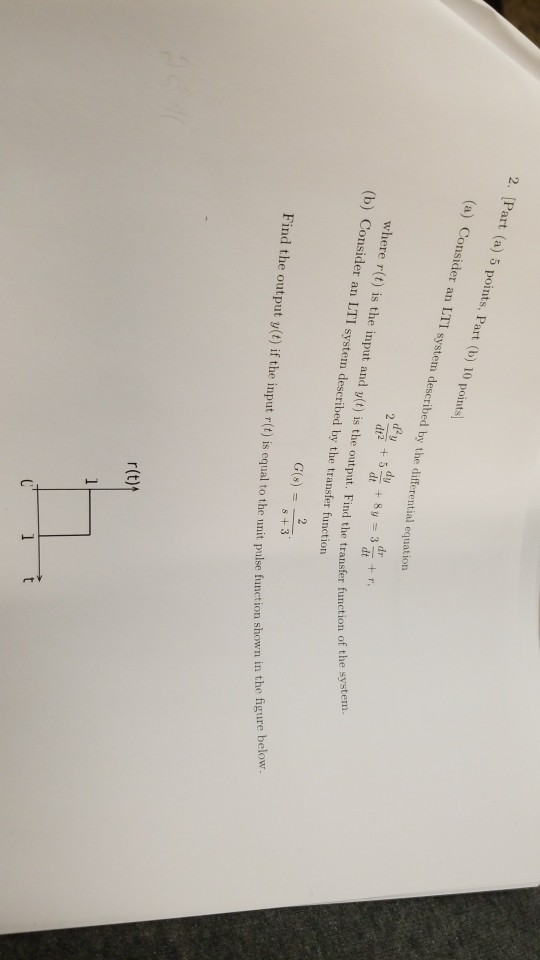 Solved 2. (Part(a)5points, Part (b) 10 points) (a) Consider | Chegg.com