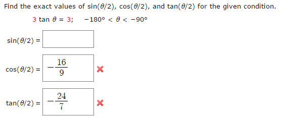 Solved Find The Exact Values Of Sin theta 2 Cos theta 2 Chegg solved-find-the-exact-values-of-sin-theta-2-cos-theta-2-chegg