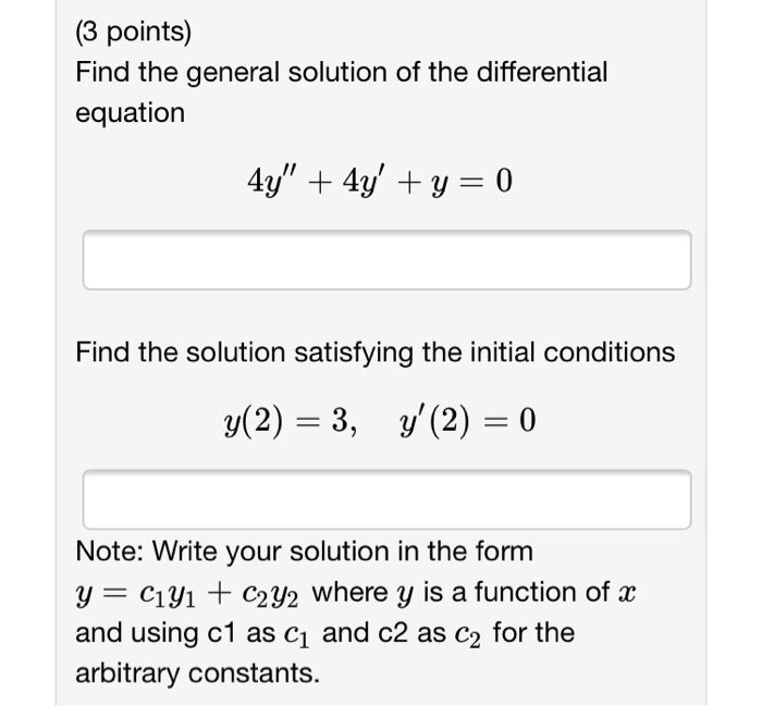 Solved Find the general solution of the differential | Chegg.com