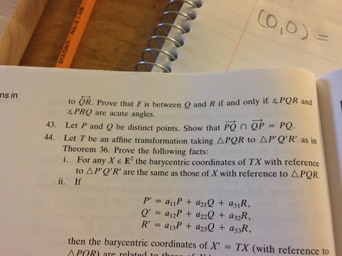 Solved Let P and Q be distinct points. Show that | Chegg.com