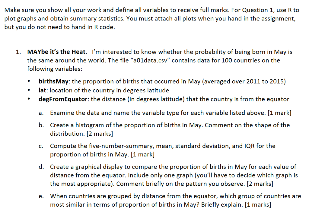 Solved Make sure you show all your work and define a | Chegg.com