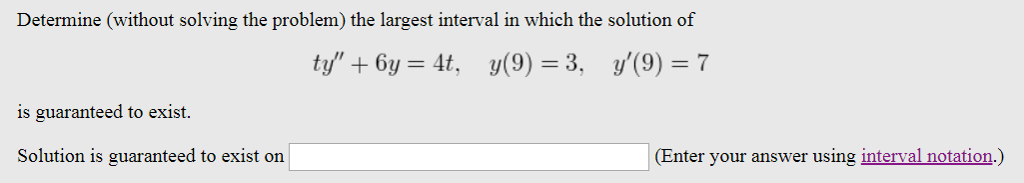 Solved Determine (without solving the problem) the largest | Chegg.com