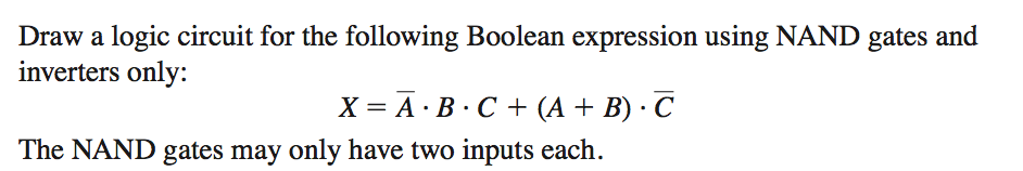 Solved Draw a logic circuit for the following Boolean | Chegg.com
