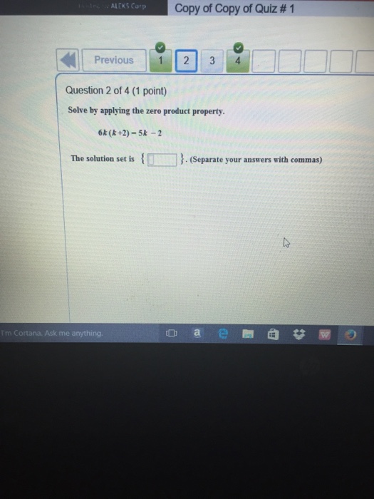 Solved Solve by applying the zero product property. 6k(k+2) | Chegg.com