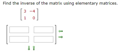 Solved Find the inverse of the matrix using elementary | Chegg.com