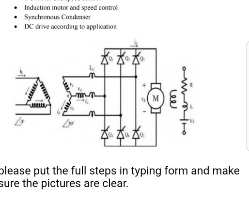 Solved Induction motor and speed control . Synchronous | Chegg.com