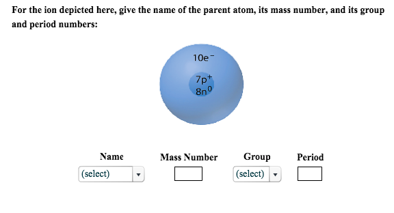 Solved For the ion depicted here, give the name of the | Chegg.com